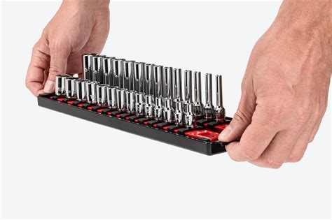 14 Inch Drive Socket Rail And Tray Set 50 Tool Tekton Usa