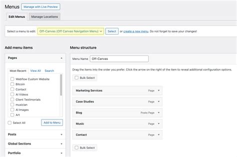 Salient Theme How To Create A Mobile Only Navigation Menu John Wolfe Compton