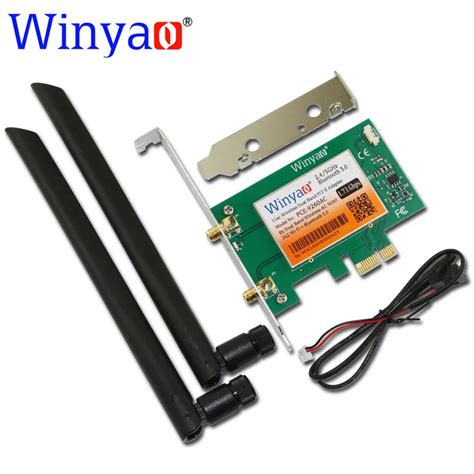 Winyao PCE 9260AC Desktop Dual Band PCI Express X1 WiFi Adapter Wireless AC 9260NGW 1730Mbps