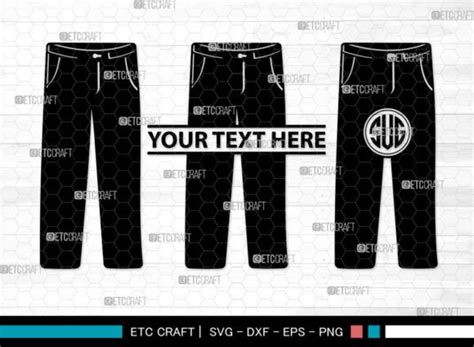 Full Pant Svg Monogram Full Pant Svg Graphic By Pixel Elites