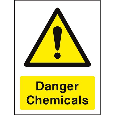 Danger Chemical Sign Commercial And Safety Signs High Quality Printed