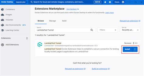 Boost Your Local Testing Game With Lambdatest Tunnel Docker Extension Docker