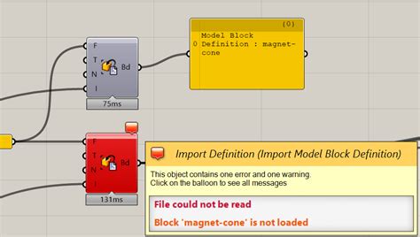 Import Content And Model Block Definition Issue Grasshopper Mcneel
