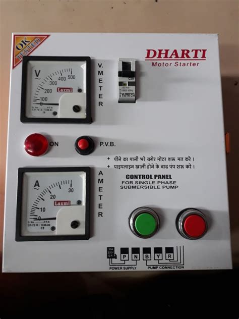 Single Phase Submersible Motor Starter Panel At Best Price In Rajkot