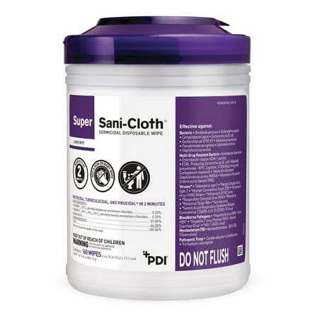 Sani Hypercide Disinfecting Cleaning Wipes Hydrogen Peroxide Formula 390 Ct