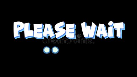 Please Wait Animation With Heartbeat Effect Stock Video Video Of