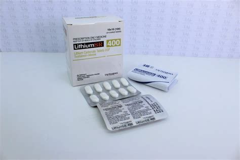 Lithium Carbonate Sr Tablet 400mg Manufacturers And Suppliers