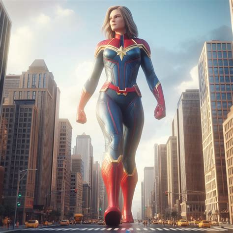 [ai] Giantess Captain Marvel By Hongochurro On Deviantart