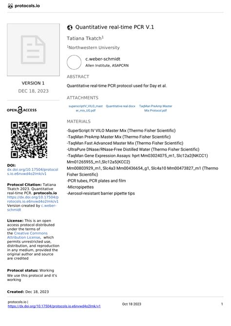 PDF Quantitative Real Time PCR V1
