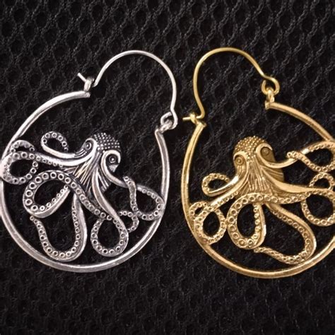Octopus Earrings Etsy