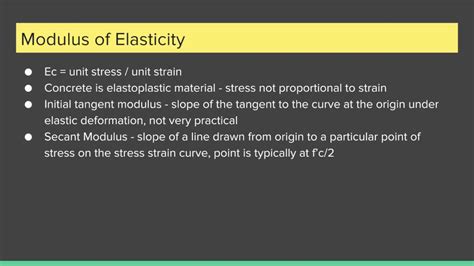 Modulus Of Elasticity Of Concrete Procedure At Chelsea Fick Blog