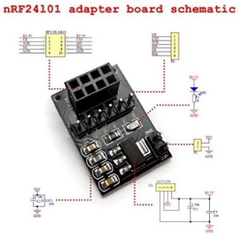 NRF L Breakout Adapter With On Board V Regulator Electronation Pakistan
