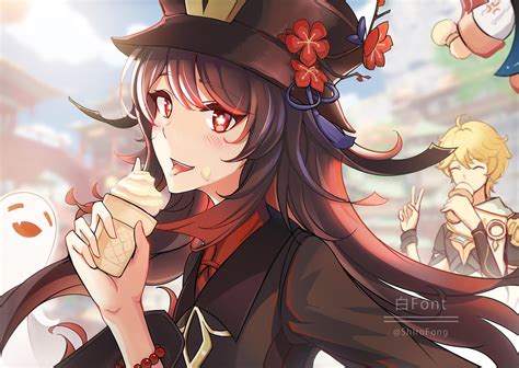 Ice Creams Are Good Hu Tao And Aether Rgenshinimpact