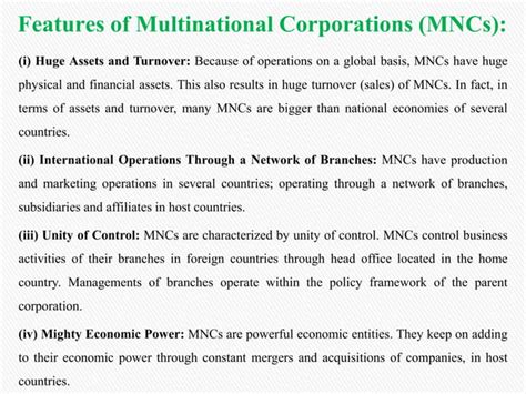 Mncs Definition Features And Advantages Disadvantages Pdf