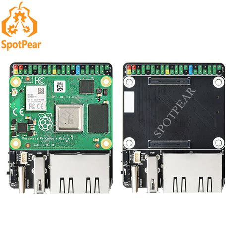 raspberry pi compute module 4 cm4 io board dual gigabit ethernet mini