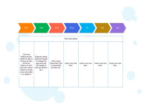 Week Task Process Free Week Task Process Templates