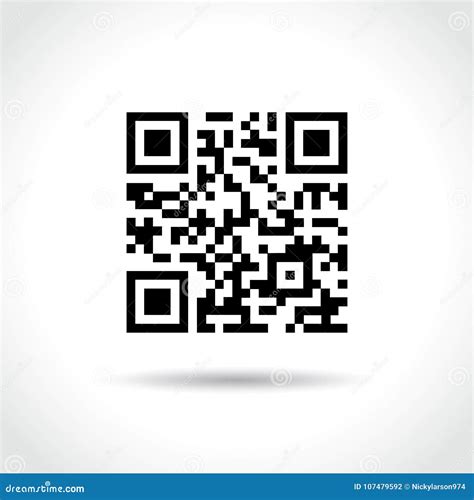 Qr Code On White Background Stock Vector Illustration Of Isolated
