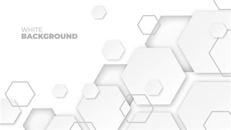 Абстрактный белый геометрический фон Премиум векторы