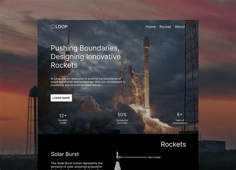 Rocket Web Design Behance