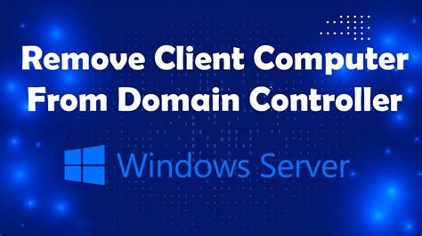 How To Remove Computer From Domain Controller Msolved Tech Youtube