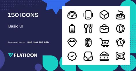 Basic Ui Icon Pack Black Outline 150 Svg Icons