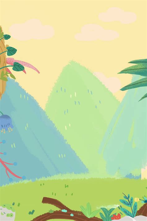 아름다운 숲 무료 일러스트 만화 배경 배경 화면 및 일러스트 무료 다운로드 Pngtree