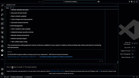 How To Enhance Your Application Resiliency Using Amazon Q Developer