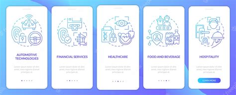 Premium Vector Biometric Technology Using Blue Gradient Onboarding
