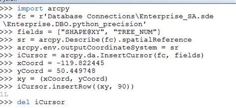Solved Points Added With Dainsertcursor Have Different C Esri