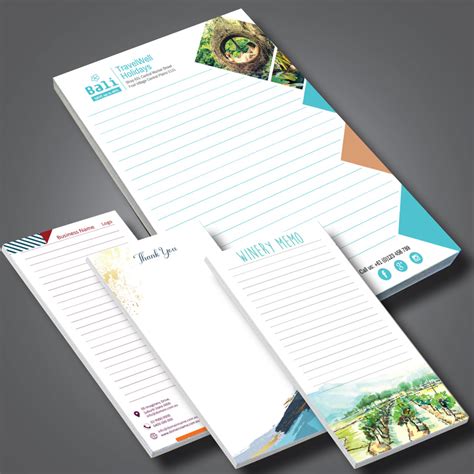 Business Notepad Design Ideas Custom Notepad Printing And Notepad Design