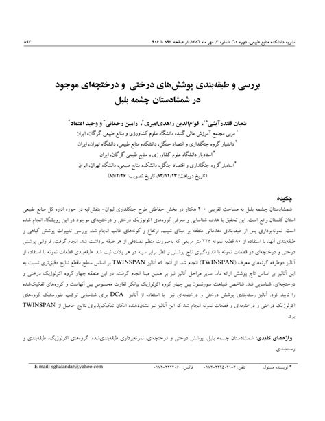 Pdf Ordination And Classification Of Tree And Shrub Covers In Cheshmehbolbol Box Tree Community