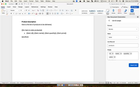 Adding Template Tags To Box Doc Gen Templates Box Support