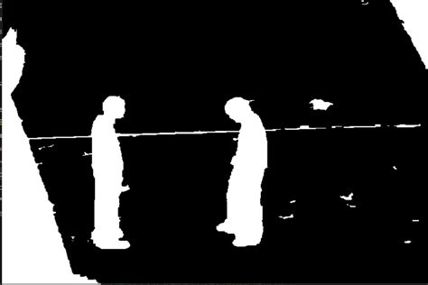 Python Problem In Extracting Human Silhouettes From A Segmented Image