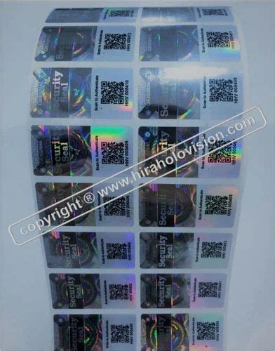Anti Counterfeit Qr Code Hologram Stickers At ₹ 070piece New