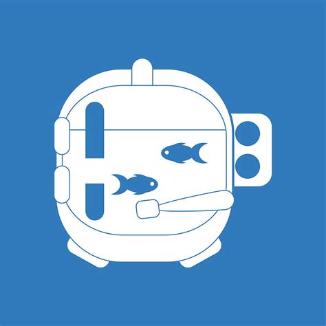 물고기 벡터 아이콘 우주 비행사 헬멧 Eps Ai Uidownload