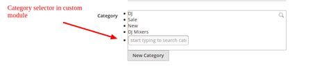Adminform Magento2 Category Selector Design Doesnt Look Like Default In Custom Module