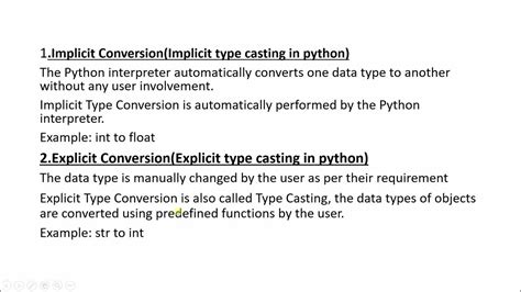 04 Python Data Type And Type Casting Youtube