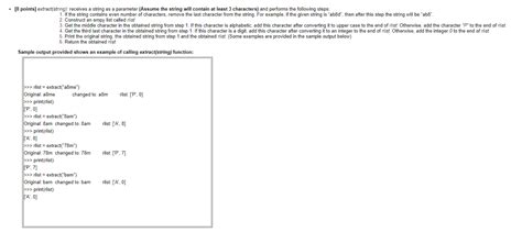 Solved • 8 Points Extractstring Receives A String As A