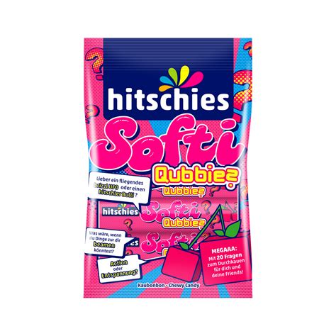 Hitschies Chewy Candy Softi Qubbies Cherry