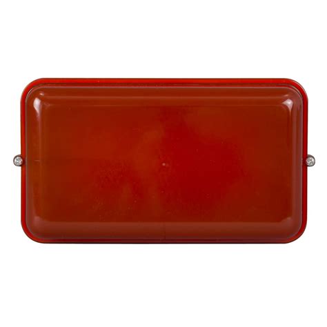 Knightsbridge 5w Led Bulkhead Black Base Red Diffuser Amledr Cef
