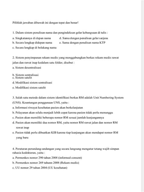 Dokumen Tips Contoh Soal Kredensial Rm 1 Pdf