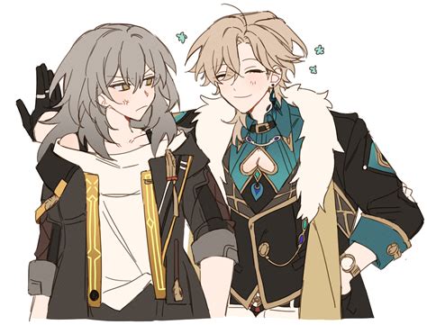 Trailblazer Stelle And Aventurine Honkai And 1 More Drawn By Majunjuu Danbooru