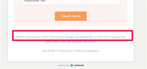 How To Customise The Unsubscribe Link In An Email Template