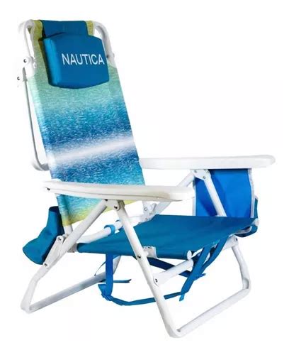 Silla Para Playa Nautica Plegable Rojo Mercadolibre