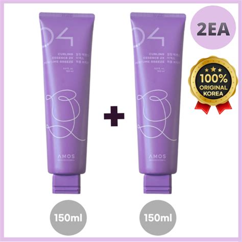 Amos Professional Curling Essence 2x Perfume Breeze 150ml 2pcs Renewal