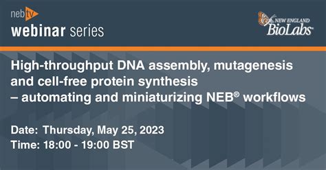 New England Biolabs Uk On Linkedin High Throughput Dna Assembly Mutagenesis And Cell Free