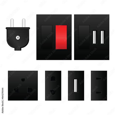 Switchboard Sockets And Electric Boards USB Port USA UK India Plugs Electricity Equipment