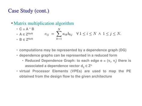 Ppt Mapping Of Regular Nested Loop Programs To Powerpoint Presentation Id4214003