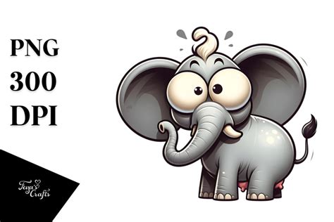 Goofy Elephant With Flower Crown Png