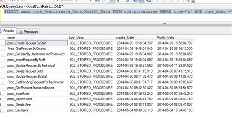 Sql Server Tips Sql Server Tutorials Database Tips Indiandotnet Get All Stored Procedures